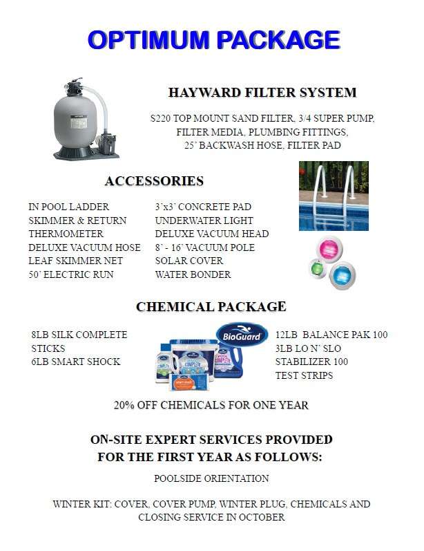 Package | Buchmyers Pools